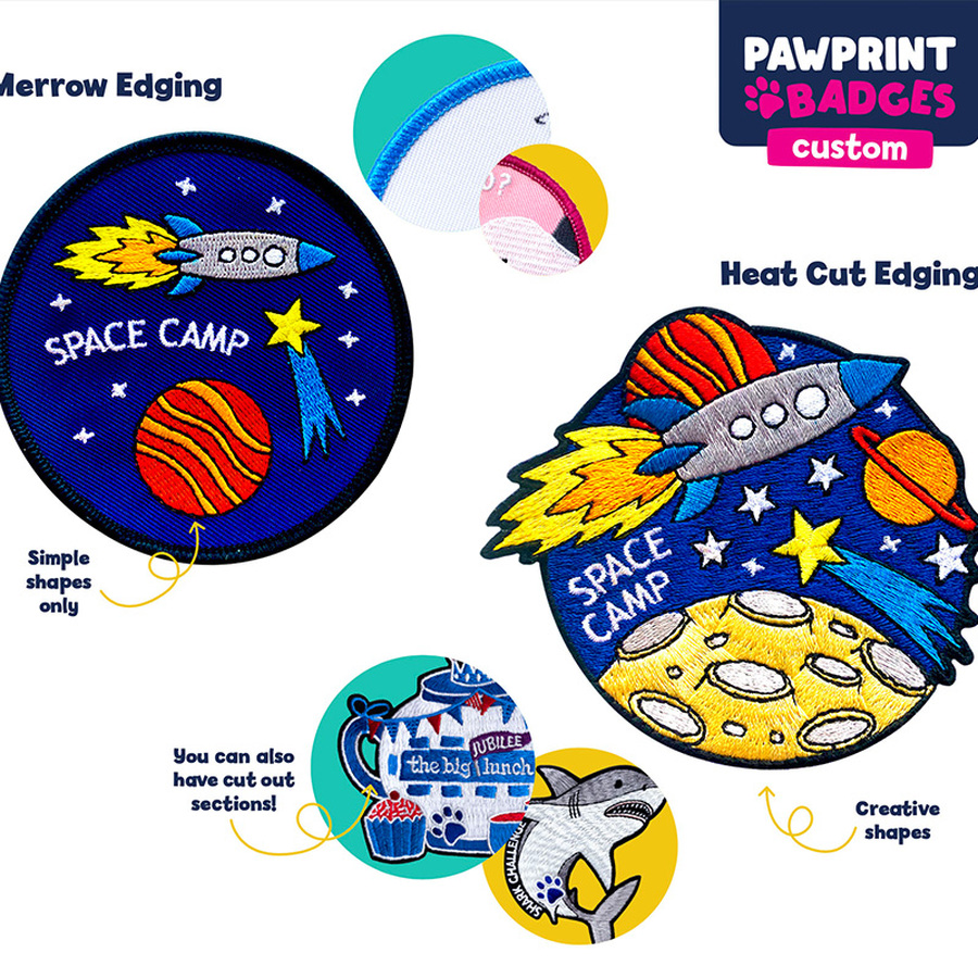 Edge Options for Patches | Pawprint Family