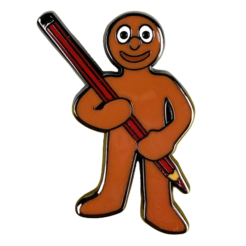 Morph with Pencil Pin Badge | Pawprint Family