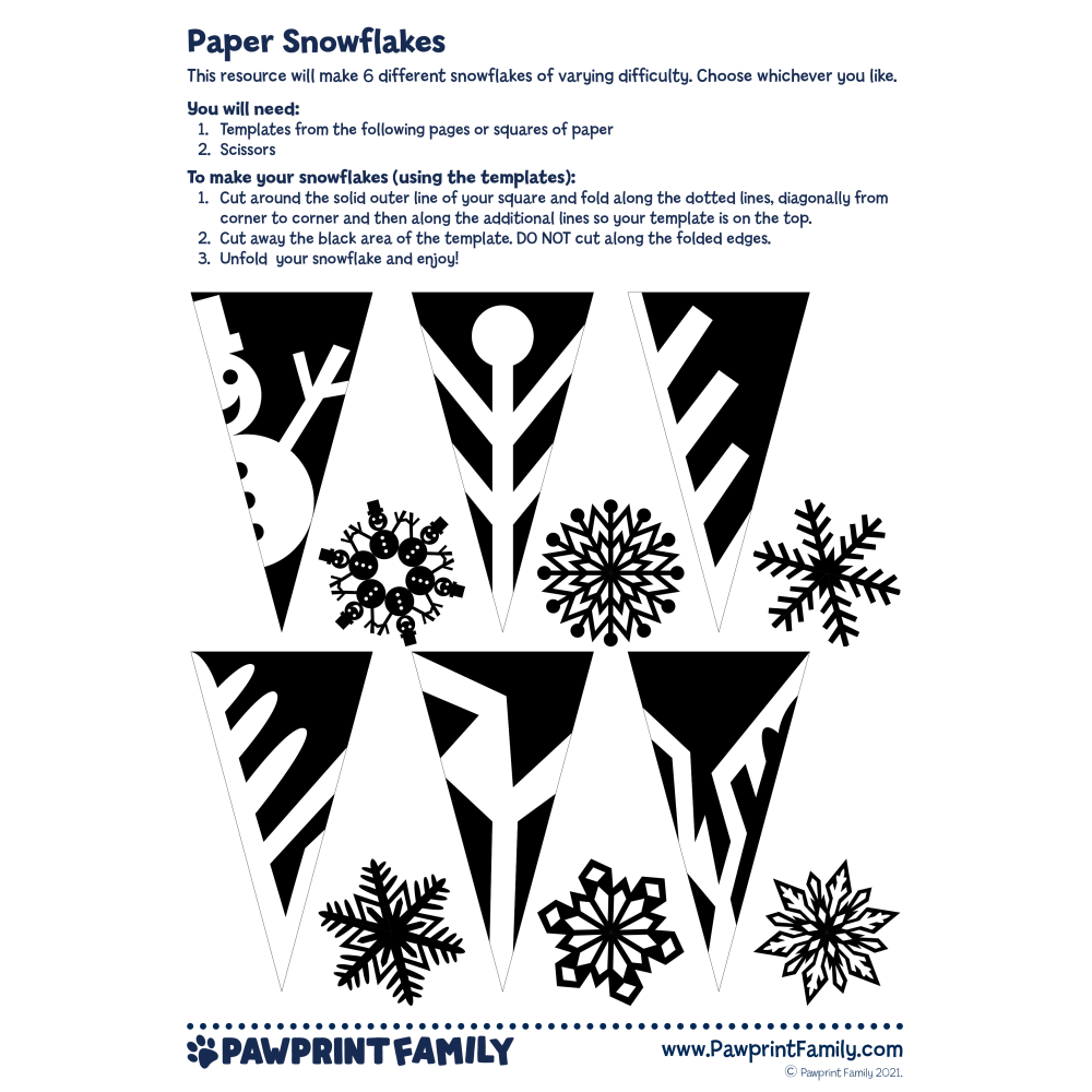 Snowflake Cutouts Patterns