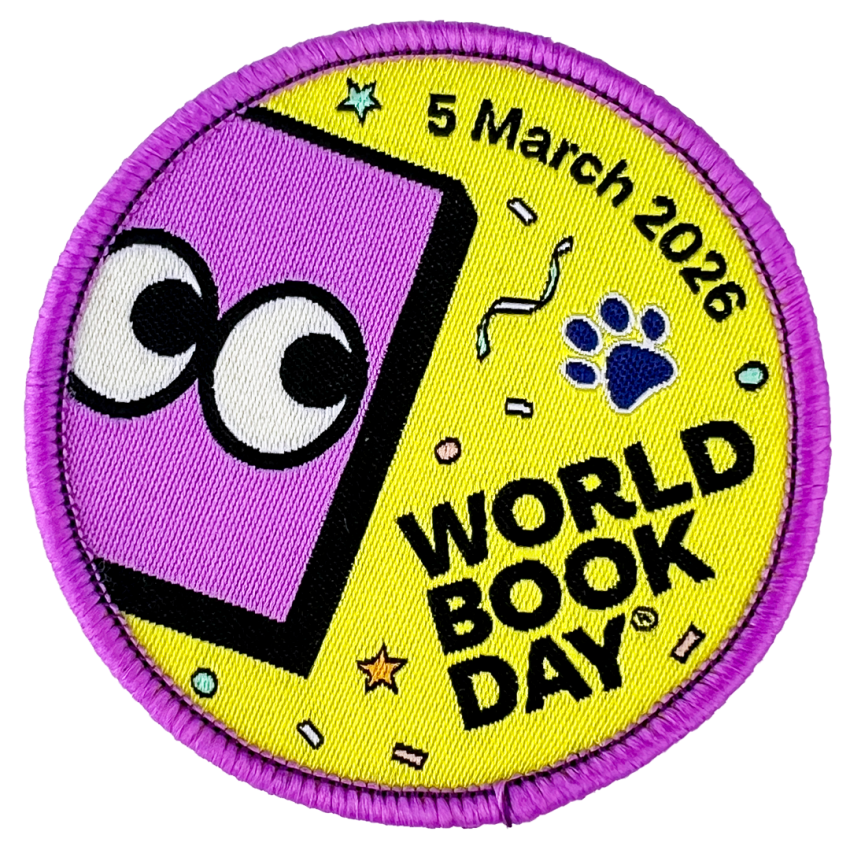 World Book Day 2026 - Woven Sew on Patch | Pawprint Family